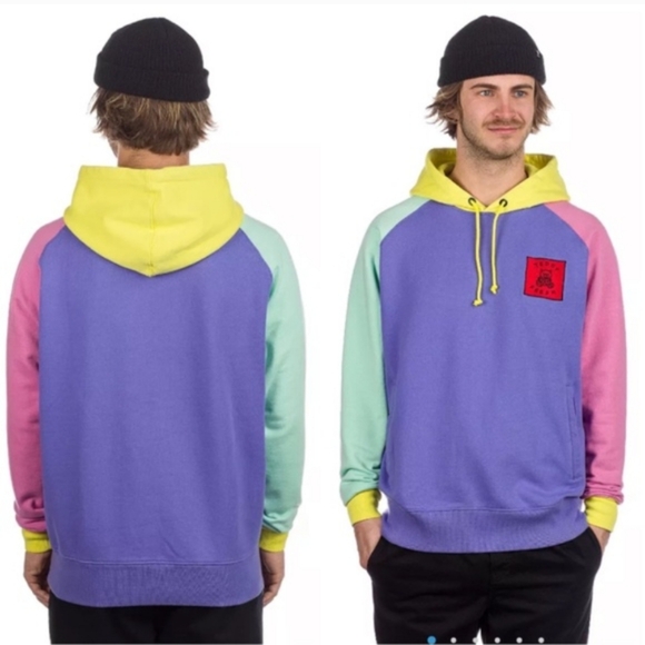 Teddy Fresh | Shirts | Teddy Fresh Pastel Colorblock Hoodie Size Euc ...